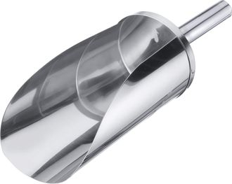 Westmark Back-/Abwiege-/Abfüllschaufel, Füllvolumen: 600 ml (ca. 700 g Mehl), rund, Rostfreier Edelstahl, Silber, 91142270