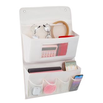 Angoily Wandhängende Aufbewahrungstasche aus Oxford Platzsparender Organizer für Schlafzimmer Wohnzimmer Büro Einfache Beschädigungsfreie Montage ohne Bohren 