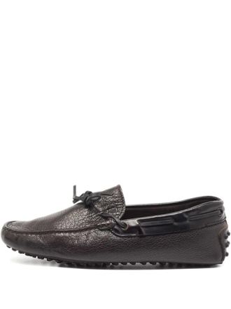 Tod's mocassins en cuir grainé - Noir