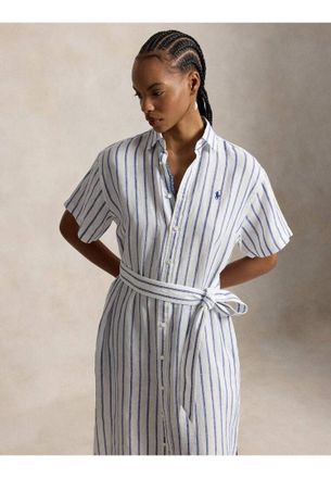 Polo Ralph Lauren Damen Blusenkleid aus Leinen