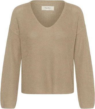 Part Two Femme, Pulls, Beige, Taille: 38 FR V-neck Tricots