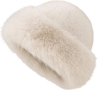 Generic Chapeau Bob dhiver - Tissu en Peluche Doux, Tenue Thermique, Coupe Confortable Et &Eacute;paisse | Couvre-Chef pour Femmes pour La Saison Froide, Style De Vo