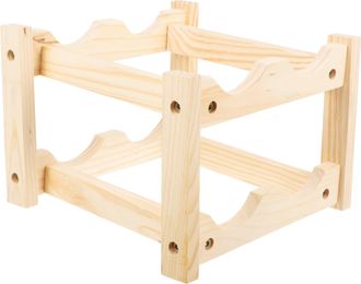 BESPORTBLE Moderner Holz weinflaschenhalter für Flaschen Stabiles Weinregal für Wohnzimmer Küche und Bar Langlebiges Platzsparendes Weinregal im Europäischen Sti