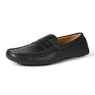 Amazon Essentials Mocassins de Conduite pour Homme, Cuir synth&eacute;tique, Noir, 12