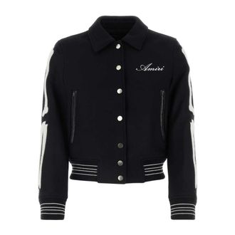 Amiri Stylische Schwarze Bomberjacke - - Jackets - Damen - Schwarzk - XS