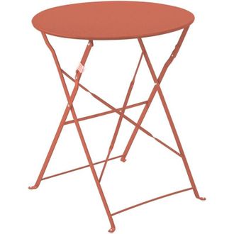 Oviala Oviala - Table pliante en acier terracotta