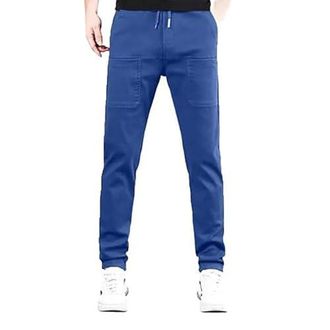 Generic Pantalon de jogging pour homme - Coupe ajust&eacute;e - Pantalon de sport respirant - Imperm&eacute;able - Pantalon chino extensible et confortable - En tissu uni -