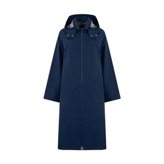 Herno Langer Trenchcoat - - Coats - Damen - Blau - L