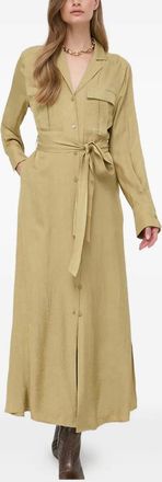 IVY OAK robe-chemise à taille ceinturée - Vert