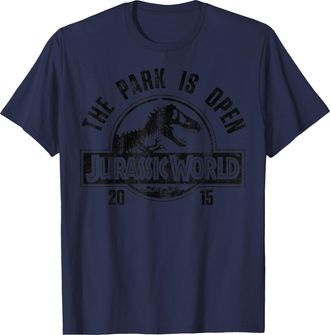 Jurassic Park Park Is Open Black Collegiate T-Shirt