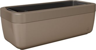 Emsa myBOX Blumenkasten 50 cm, braun/braun, Maße ca. L 500mm x B 224mm x T 188mm Pflanzkasten incl. Rahmen