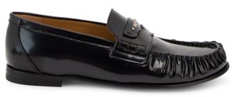 Fendi Calfskin Leather Loafers - Black