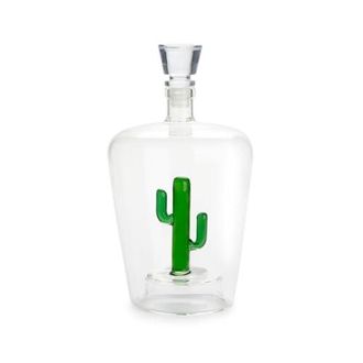 Balvi Carafe &agrave; Liqueur Cactus Couleur Vert pour Tous Types de liqueurs Verre