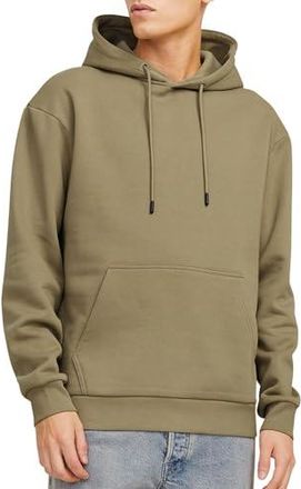 Jack & Jones Jack & Jones Pull &agrave; Capuche uni pour Homme, Kaki, S