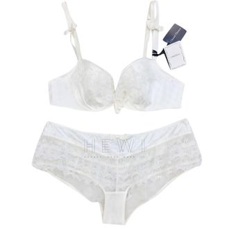 Chantal Thomass Leavers Lace & Satin Jacquard Froufrou Lingerie Set Size M