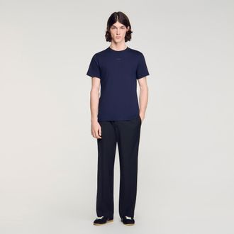 Sandro T-Shirt aus Baumwolle