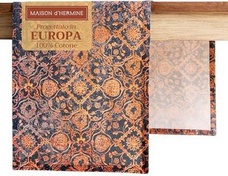 Maison d'Hermine Imperfection Chemin de Table 100 % Coton pour f&ecirc;tes d&icirc;ner Vacances Cuisine Thanksgiving/No&euml;l (50cm x 150cm)