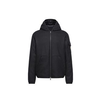Moncler Moncler Veste Courte R&eacute;versible &Agrave; Capuche Ceze, Homme, Bleu, Taille: 0