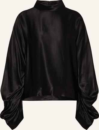 Grace Grace Blusenshirt Aus Satin schwarz