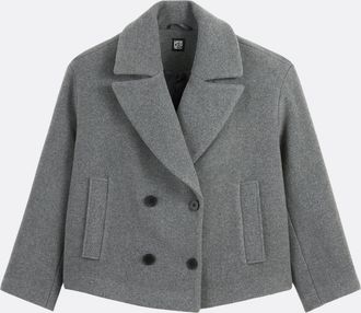 La Redoute Collections Caban Court Fermeture Boutonn&eacute;e Plein Hiver