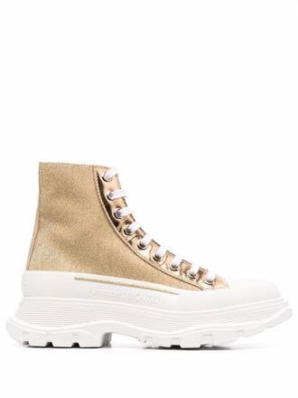 Alexander McQueen Tread Slick Sneakers - Gold