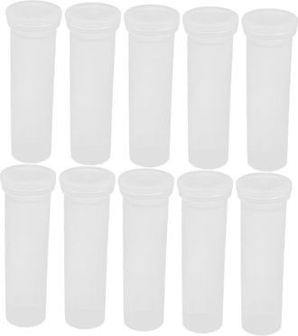 Cabilock 10 Stück Kunststoff Blumenröhrchen mit Kappe Wasserröhrchen für Blumenstiele zur Frischeerhaltung Wiederverwendbar Transparent für Blumenarrangements 