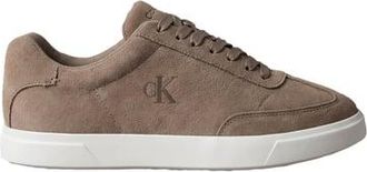 Calvin Klein Baskets &agrave; logo brod&eacute; en cuir