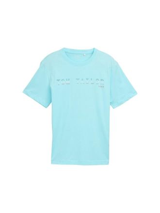 Tom Tailor Herren 1046789 T-Shirt, 34921-Caribbean Turquoise, M