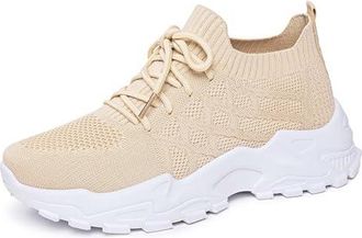 Generic Chaussures de sport pour femme - Pieds larges - Confortables - Lacets confortables - Chaussures de loisirs - Chaussures de marche en H - D&eacute;contract&eacute;es