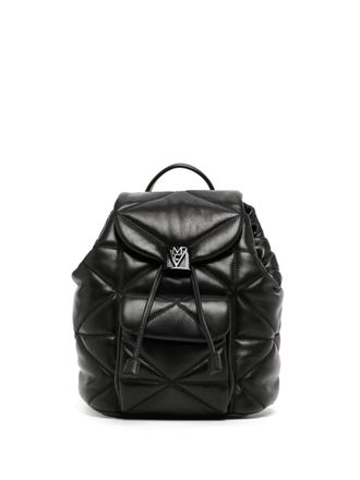 MCM mini sac &agrave; dos Travia &agrave; design matelass&eacute; - Noir