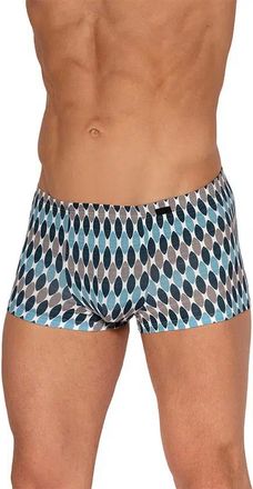 Olaf Benz Herren Trunk blau Mikrofaser gemustert