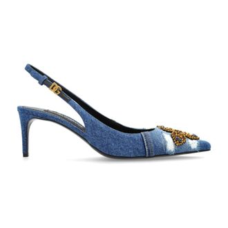 Dolce & Gabbana Denim-Schuhe mit Absatz - - Shoes - Damen - Blau - 36 EU