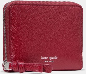 Kate Spade New York Kate Spade Loop Zip-Rundum-Geldb&ouml;rse f&uuml;r Frauen in Rot Jam