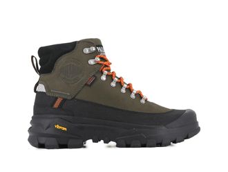 Palladium Pallarider Thins Wp+ Unisex-Stiefelette, Olivgr&uuml;n, Nachtschwarz, Gr&ouml;&szlig;e 41, Olive Night Black, 8.5 UK