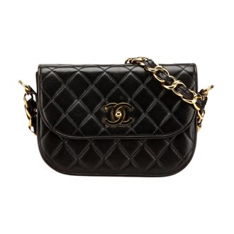 Chanel Pre-owned CC Quilted Lambskin Chain Flap - - Pre-owned - Damen - Schwarzk - ONE SIZE