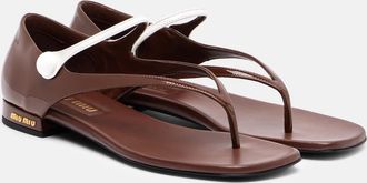 Miu Miu Sandalen aus Leder