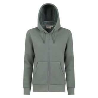 Mountain Warehouse Damen/Damen Dalton Sherpa gefüttert Full Zip Hoodie (Khaki Grün)
