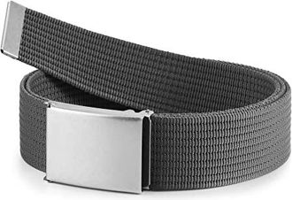 Ladeheid Ceinture en tissu Homme P90 (Gris, 125 cm x 4 cm)