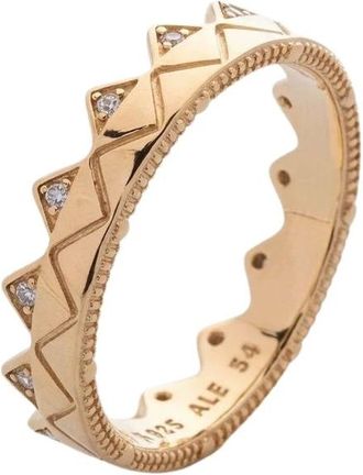 Pandora Kronen Zirkonia Ring - - Accessories - Damen - Gelb - 50 MM