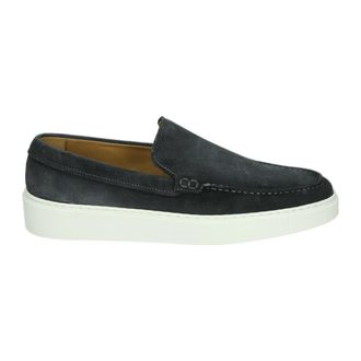 Giorgio Blaue Wildleder Slip-On Schuhe - - Shoes - Herren - Blau - 45 EU