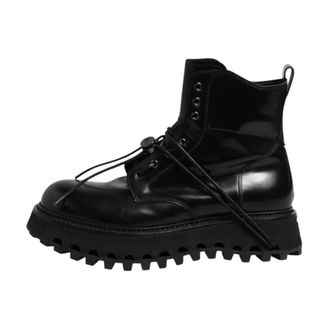 Dolce & Gabbana Homme, Chaussures, Noir, Taille: 44 EU Bottines avec logo et fermeture &agrave; lacets