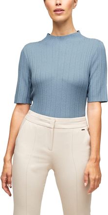 s.Oliver Black Label Damen 150.10.109.17.170.2104176 Pullover, Blau, 34