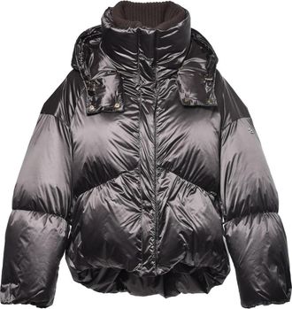 Baldinini Daunenjacke aus Wolle und Nylon - - Jackets - Damen - Braun - S