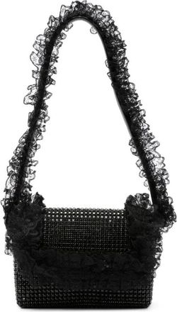Self Portrait Femme, Sacs, Noir, Taille: ONE Size Crystal Lace Shoulder Bag