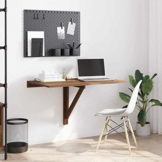 vidaXL Wand-Klapptisch Braun Eichen-Optik 100x60x56 cm Holzwerkstoff - Vidaxl