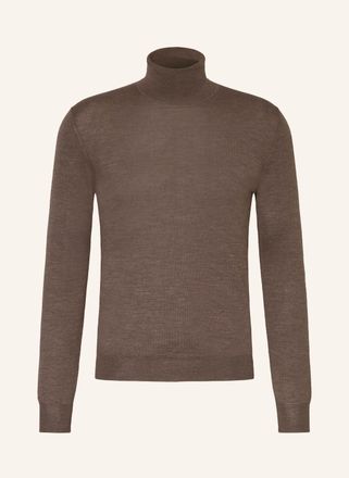 Fioroni Cashmere Fioroni Rollkragenpullover Aus Cashmere Mit Seide weiss