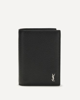 Saint Laurent Tiny Cassandre Card Holder Male UNI