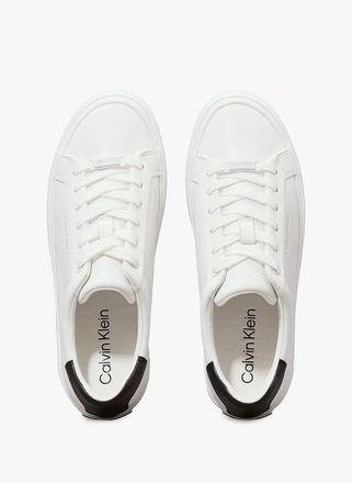 Calvin Klein Ledersneaker in Weiß