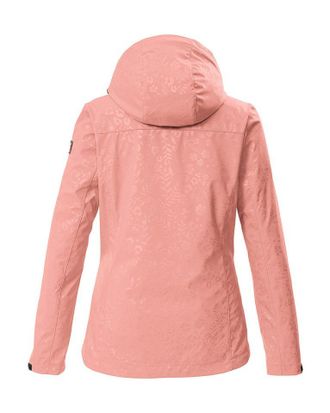 Killtec Softshelljacke KOS 13 WMN SFTSHLL JCKT FLORAL Wasserabweisende, winddichte Softshelljacke mit floralem Muster