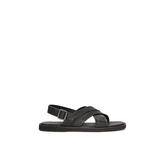 Kazar Schwarze Ledersandalen mit Schnalle - - Shoes - Herren - Schwarzk - 43 EU